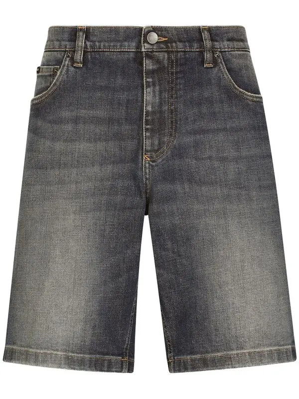Dolce & Gabbana Knee-length Denim Shorts - Blue