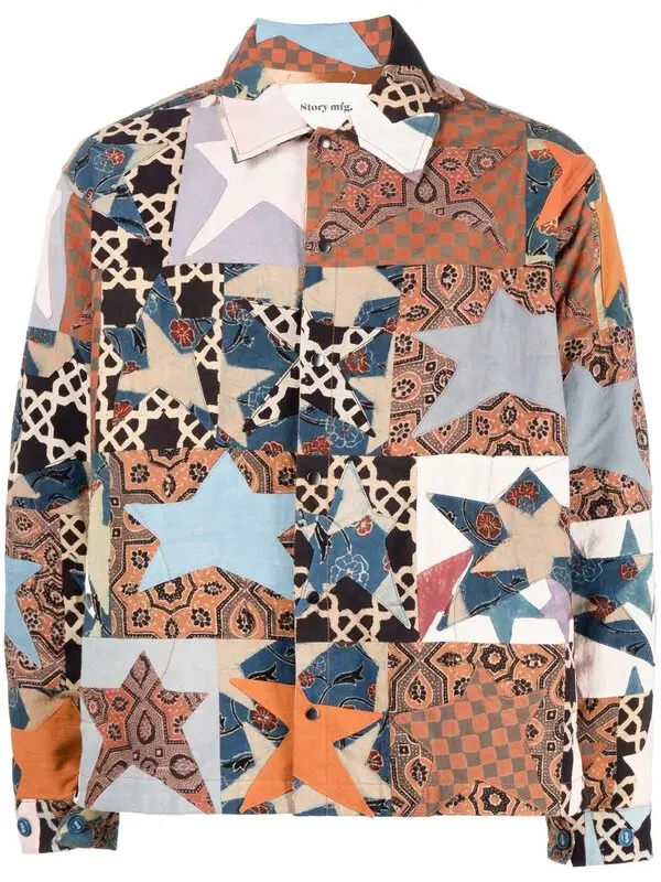 STORY MFG. Patchwork-design Shirt Jacket