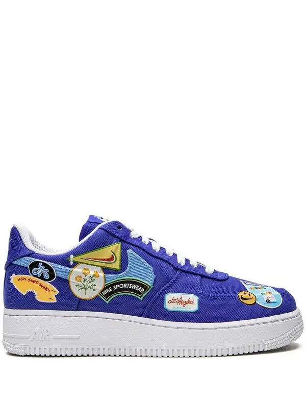 Nike Air Force 1 '07 Prm Los Angeles Patched Up Sneakers - Blue