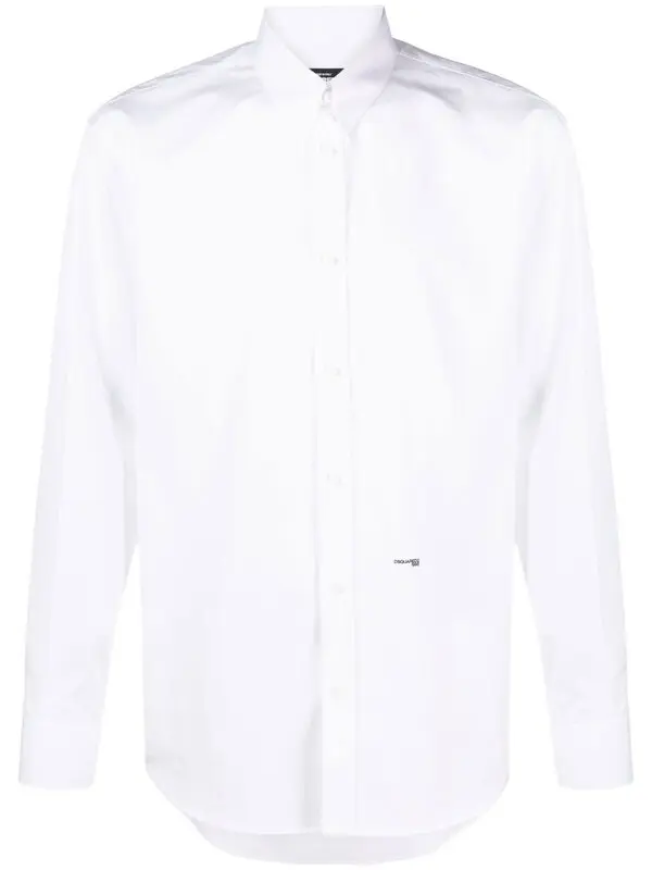 Dsquared2 Logo-detail Button-up Shirt - White
