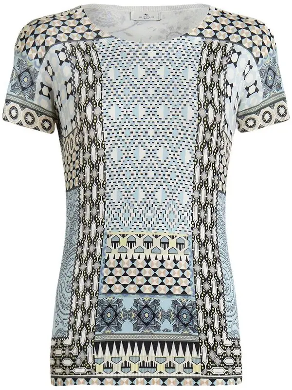 Etro Graphic-print Knitted T-shirt