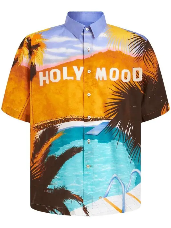 Etro Graphic-print Short-sleeve Shirt