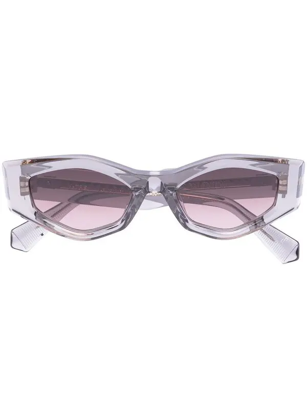 VALENTINO GARAVANI EYEWEAR Rockstud Irregular Sunglasses - Grey
