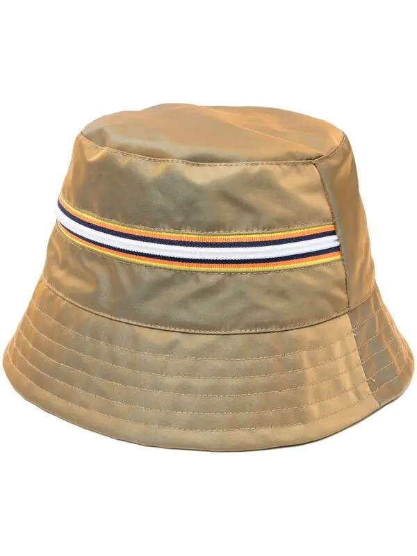 K-WAY Zip-detail Bucket Hat - Gold