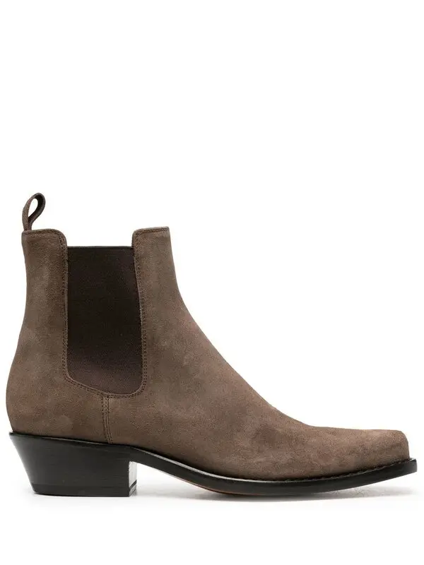 BOTTERO Square-toe Suede Boots