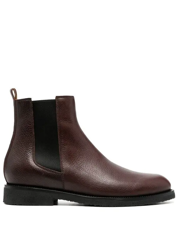 BOTTERO Ankle-length Leather Chelsea Boots
