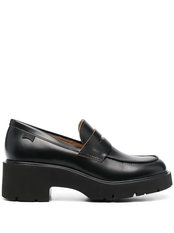 Camper Milah Chunky-sole Loafers - Black