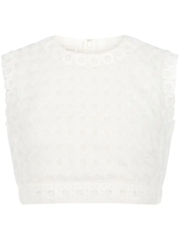 Giambattista Valli Cropped Knit Top