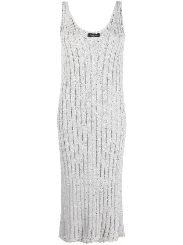 Fabiana Filippi Sequin-embellished Knitted Midi Dress