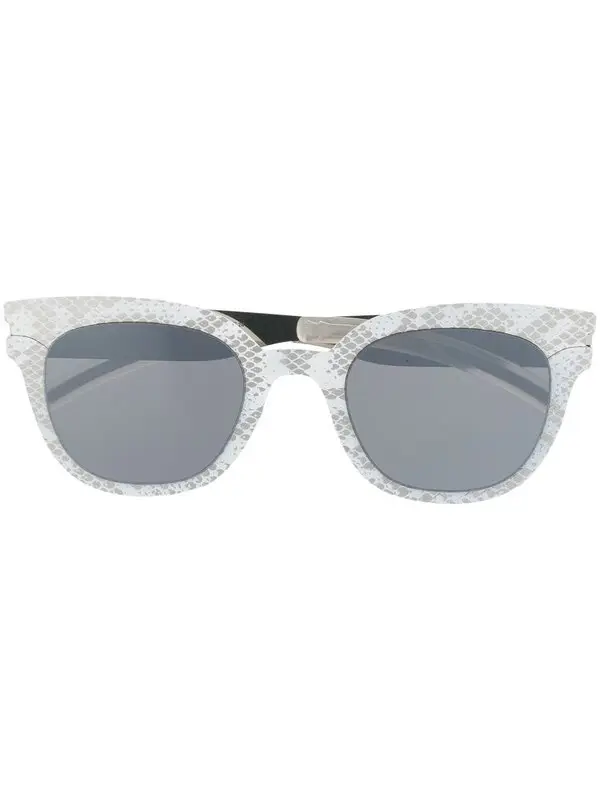 Mykita Python-print Wayfarer Sunglasses