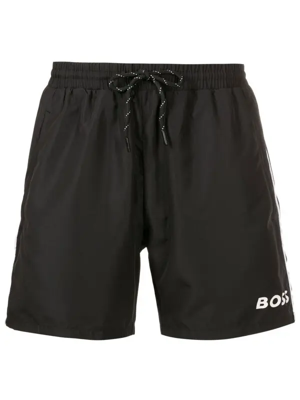 Hugo Boss Logo-print Swim Shorts
