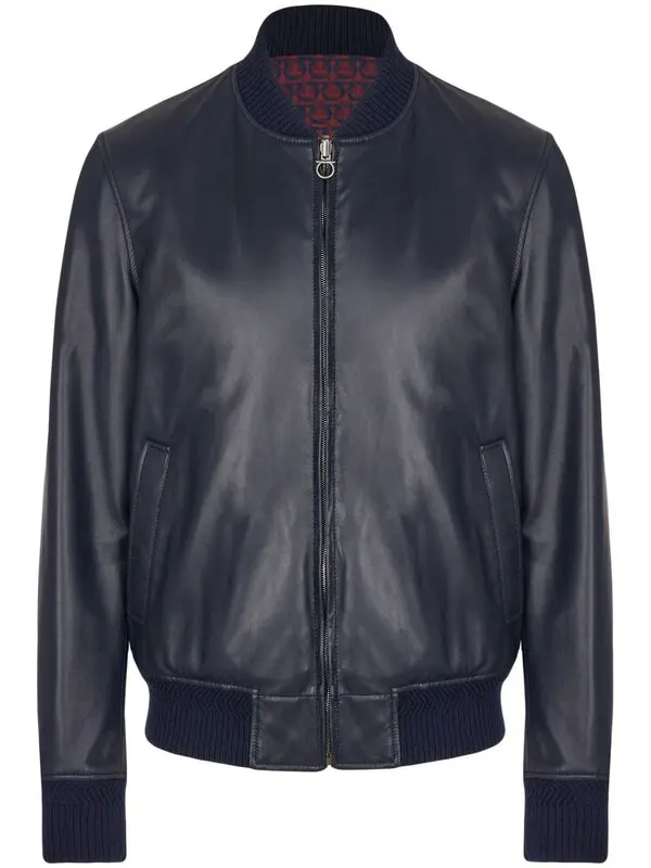 FERRAGAMO Gancini-print Reversible Bomber Jacket