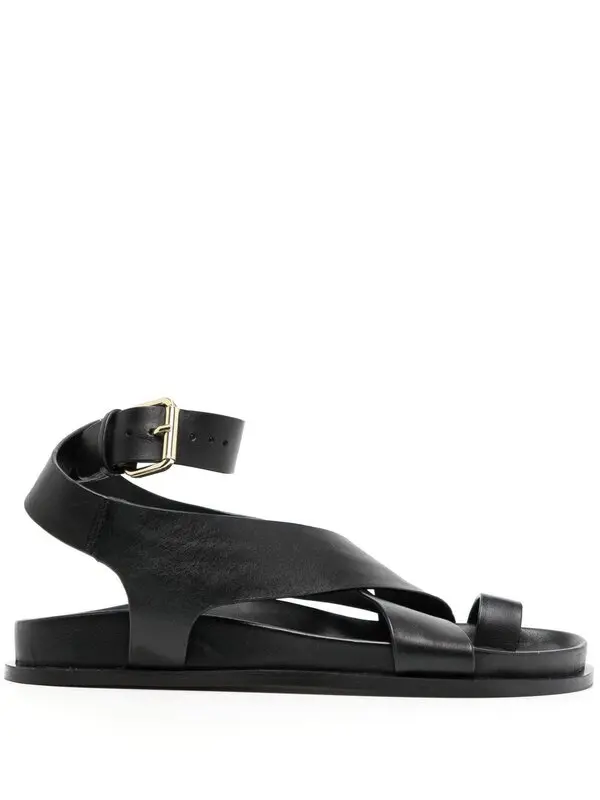 A.emery Jalen Flat Sandals - Black