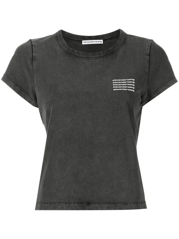 Alexander Wang Acid Wash Logo T-shirt