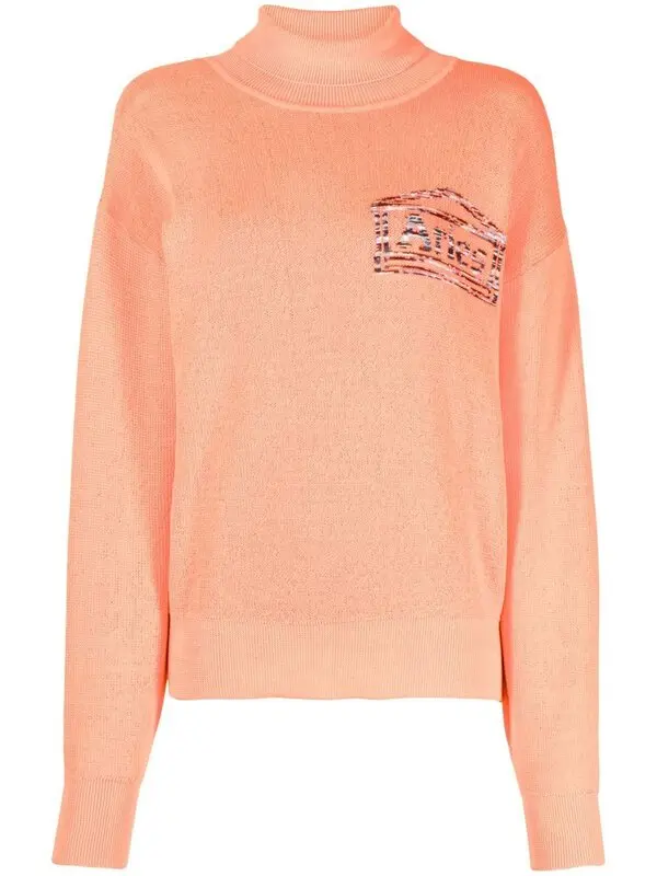 Aries Logo-print Roll-neck Jumper