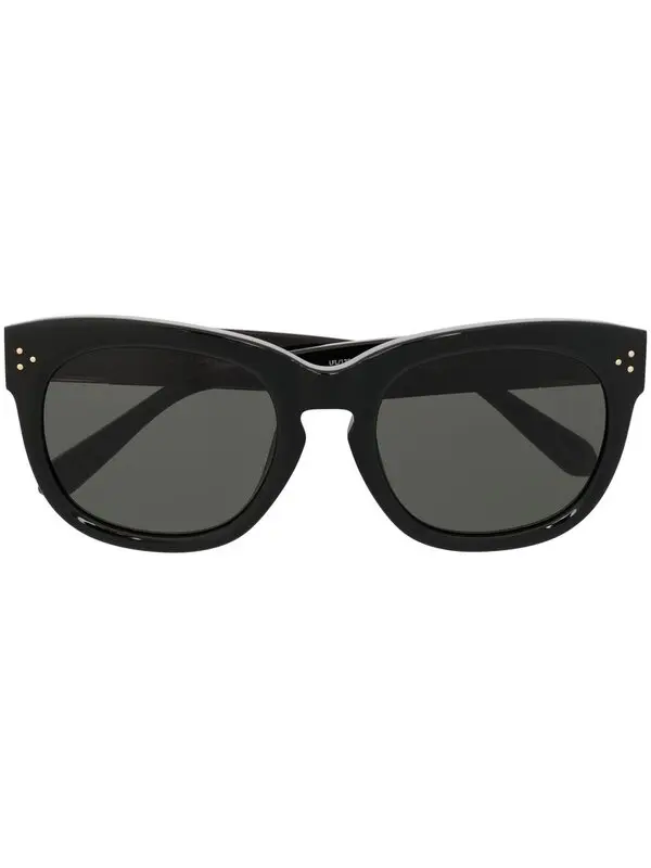 The Row x Linda Farrow Navy Sunglasses Cat eye Vintage NOS Linda Farrow Projects x Jeremy Scott JS/WINGS/1  main image 3