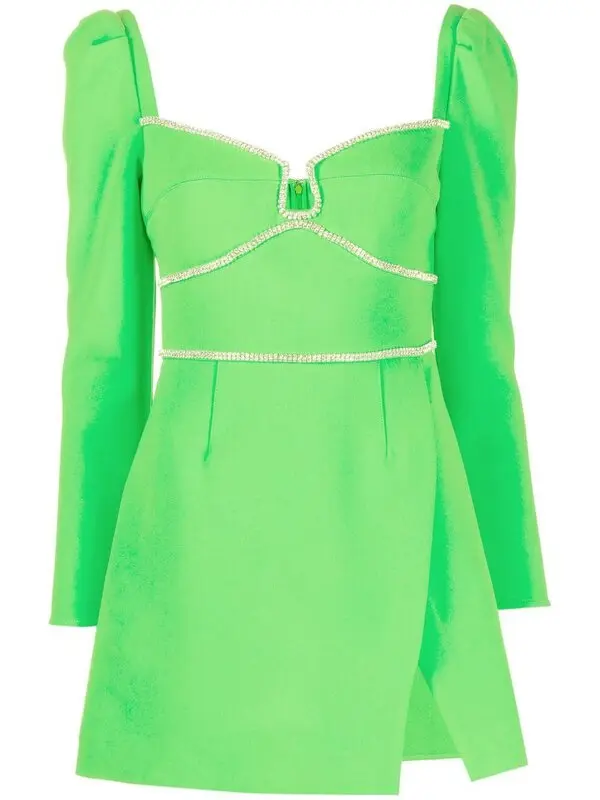 SELF-PORTRAIT Rhinestone-embellished Minidress