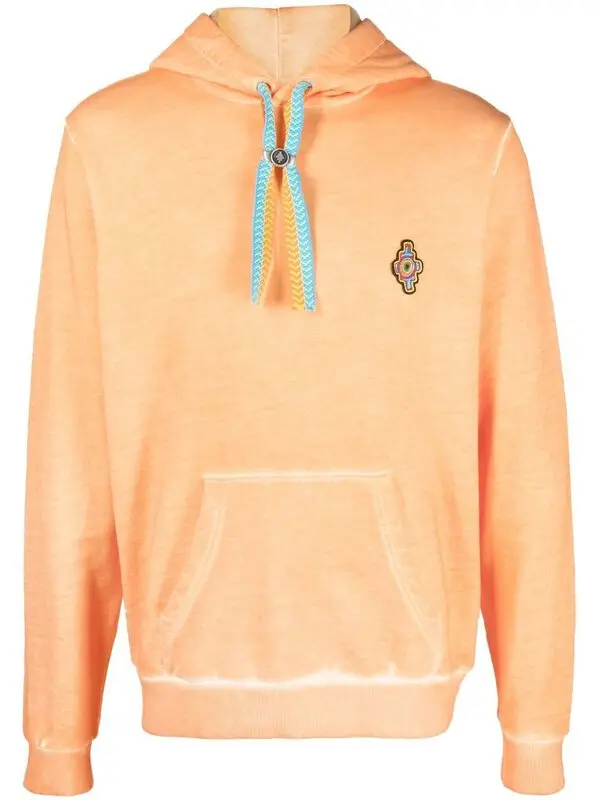 MARCELO BURLON C.OF MILAN HOME Sunset Cross Hoodie - Orange
