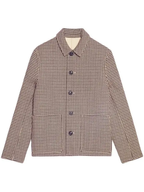 Ami Houndstooth Single-breasted Jacket
