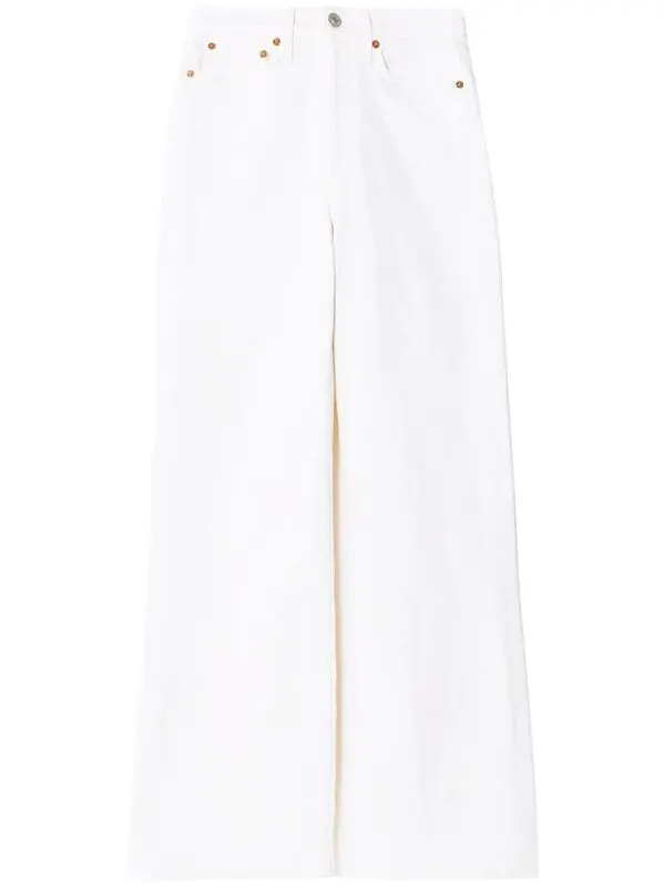 RE/DONE High-waisted Wide-leg Jeans