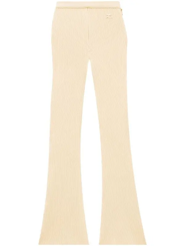 COURREGES Re-edition Flared Trousers - Neutrals