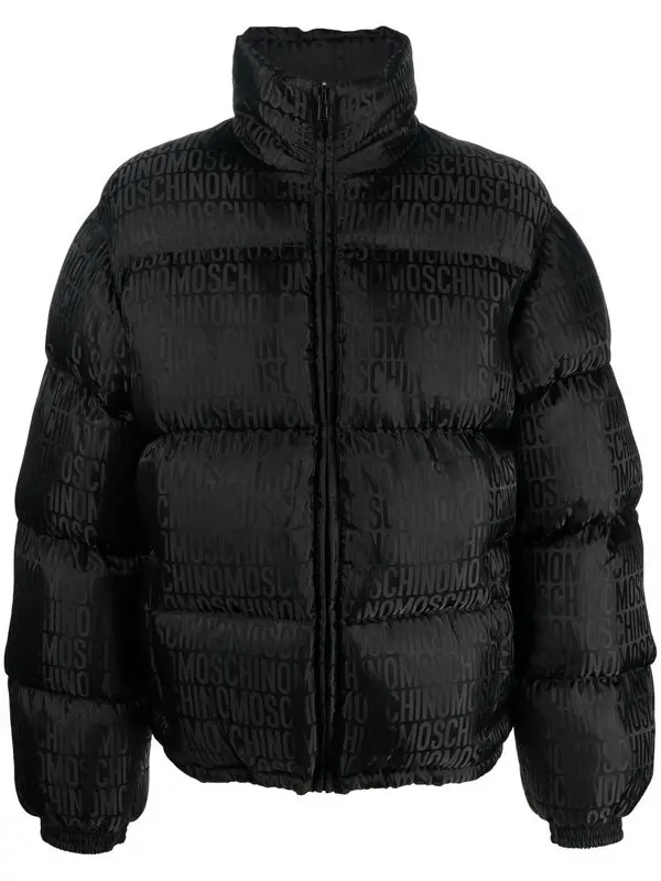 Moschino All-over Logo Padded Jacket