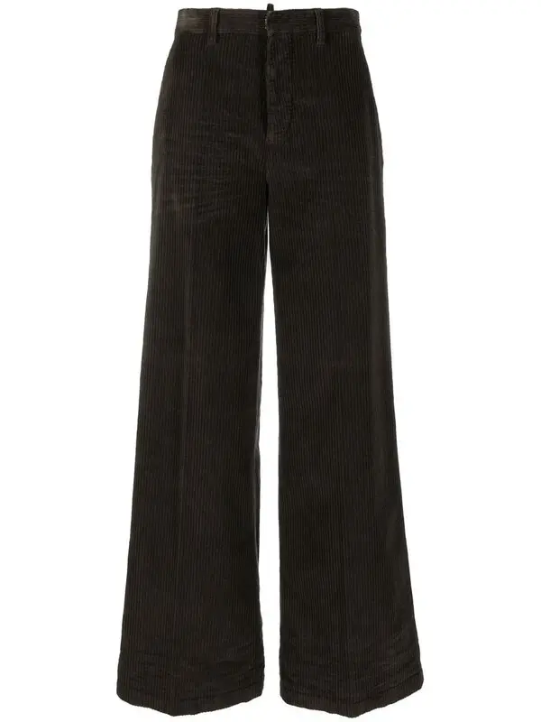 Dsquared2 Wide-leg Corduroy Trousers - Brown