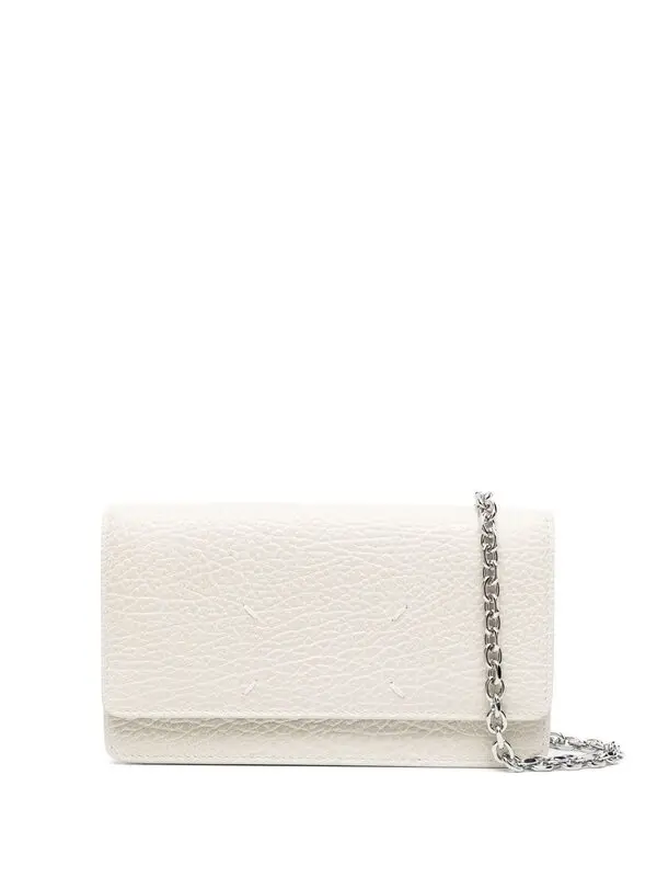 MAISON MARGIELA Four Stitches Wallet-on-chain - Neutrals