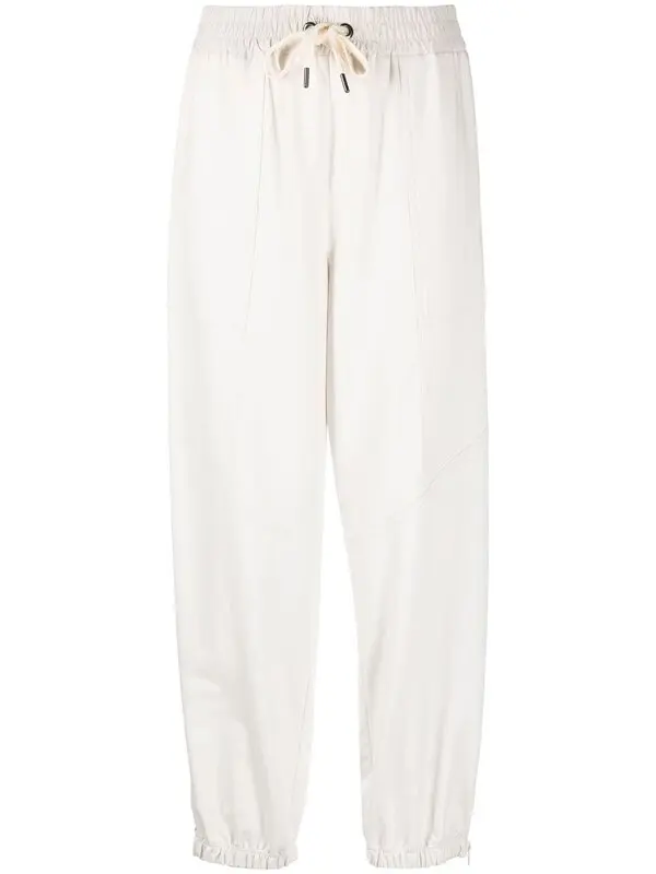 Brunello Cucinelli Drawstring-waist Cotton Track Pants
