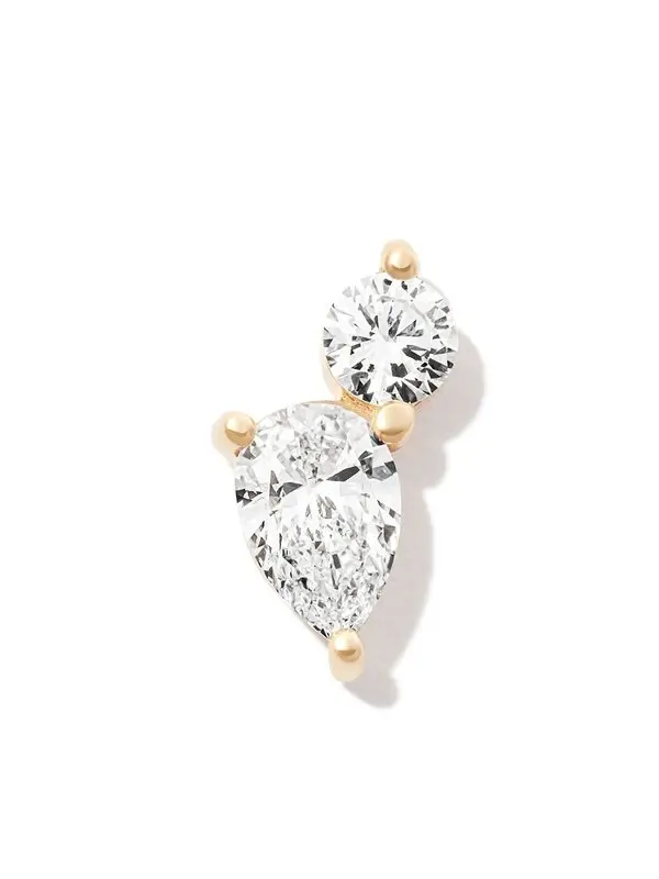 KIMAI 18kt Yellow Diamond Stud Earring