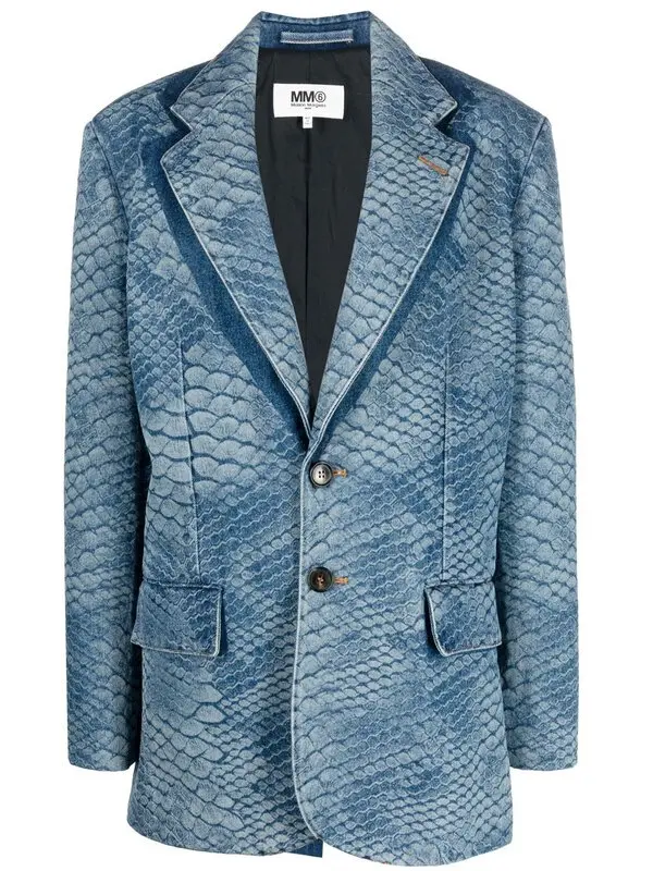MAISON MARGIELA Snakeskin-print Blazer