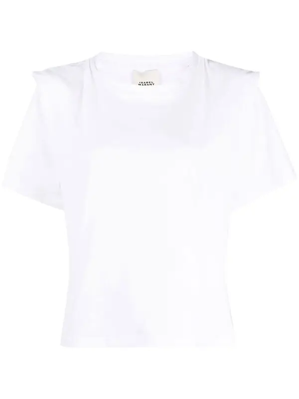 Isabel Marant Zelitos Pleat-detail T-shirt - White