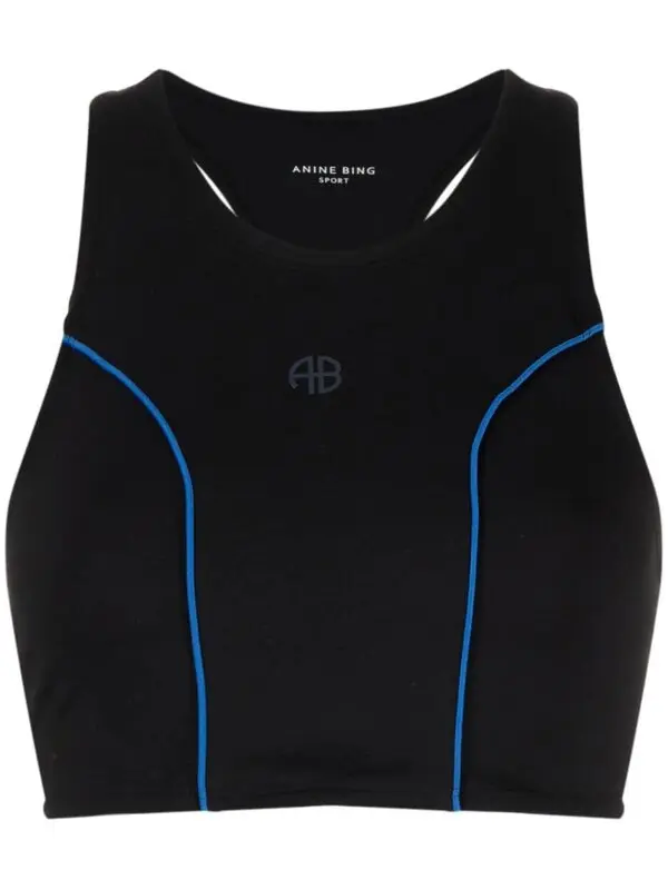 ANINE BING Bria Racerback Cropped Top