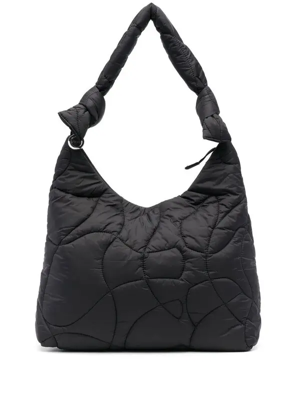 Ash Asymmetric Quilted Shoulder Bag