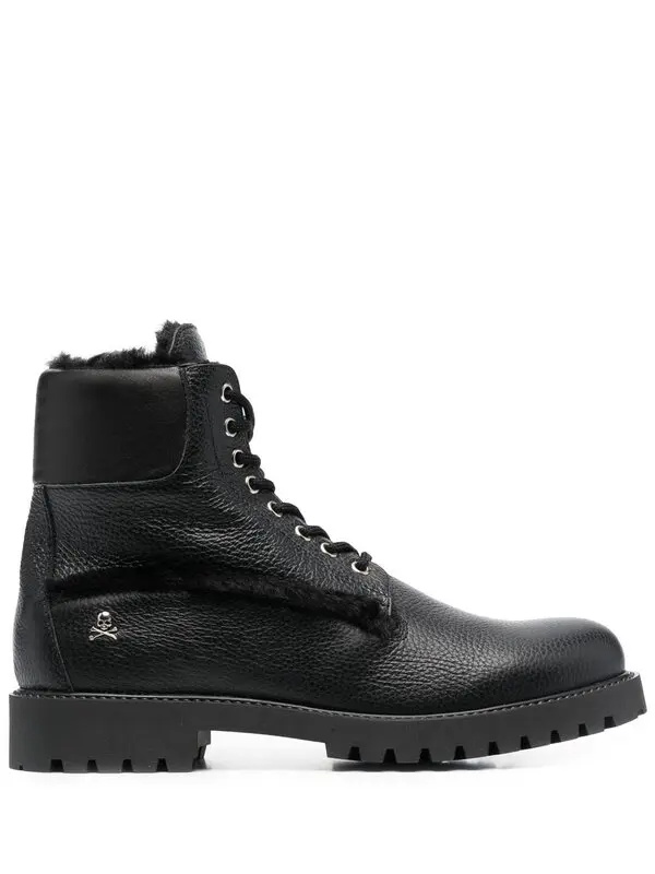 Philipp Plein The Hunter Shearling-lined Leather Boots