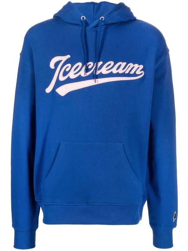 ICECREAM Logo Embroidery Drawstring Hoodie