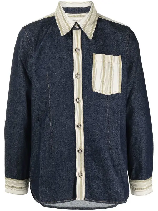 WALES BONNER Miles Denim Shirt