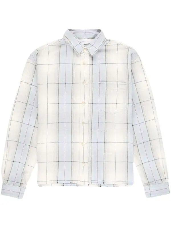 John Elliott Long-sleeve Plaid-check Shirt