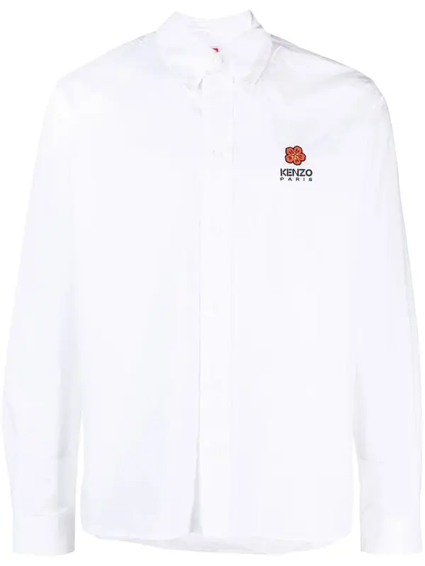 Kenzo Boke Flower-embroidered Button-down Shirt