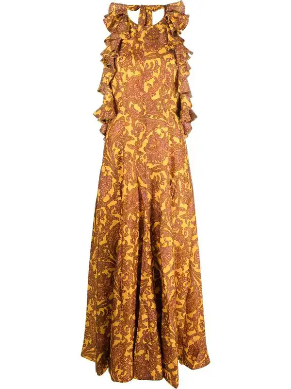 Tiggy Floral-print Halter Dress