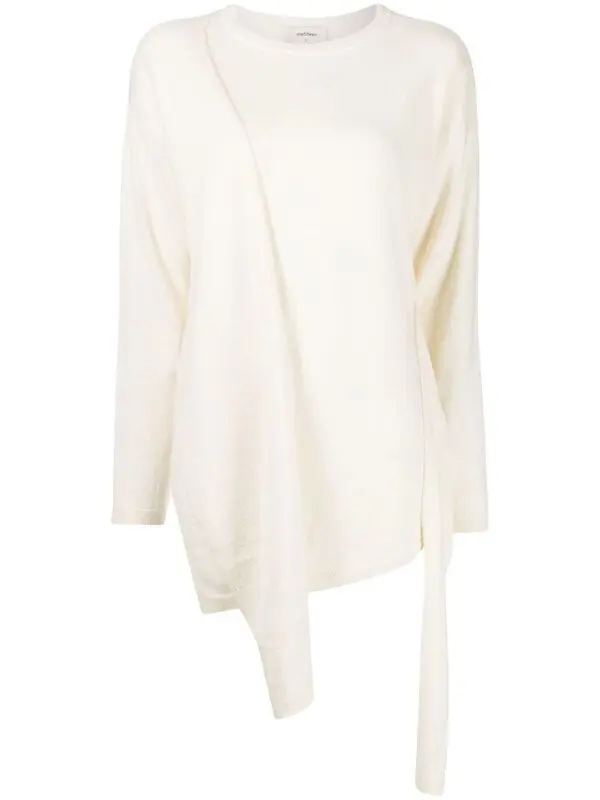 ONEFIFTEEN Asymmetric-hem Knit Top