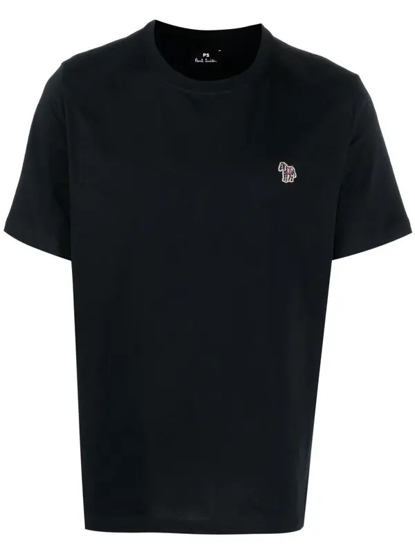 Paul Smith Zebra Logo-patch T-shirt - Blue