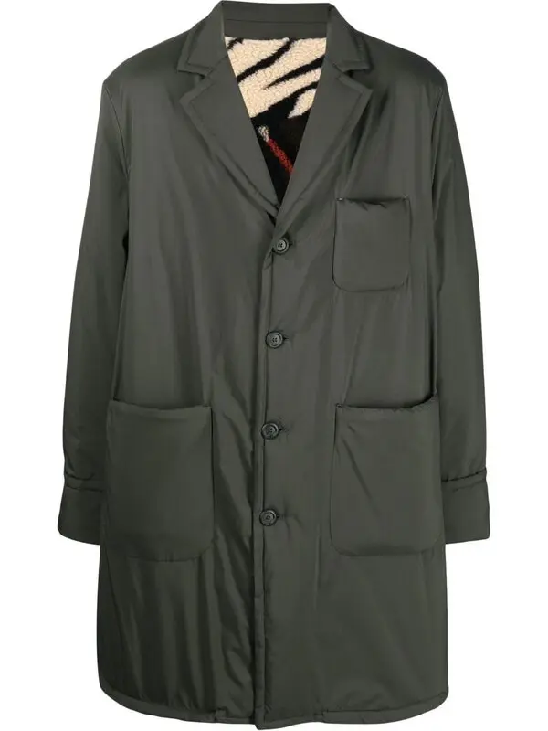 4SDESIGNS Single-breasted Parka Coat