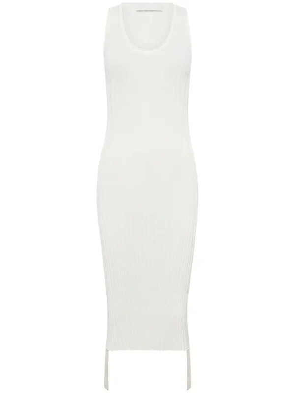 DION LEE Gathered Utility Dress - White