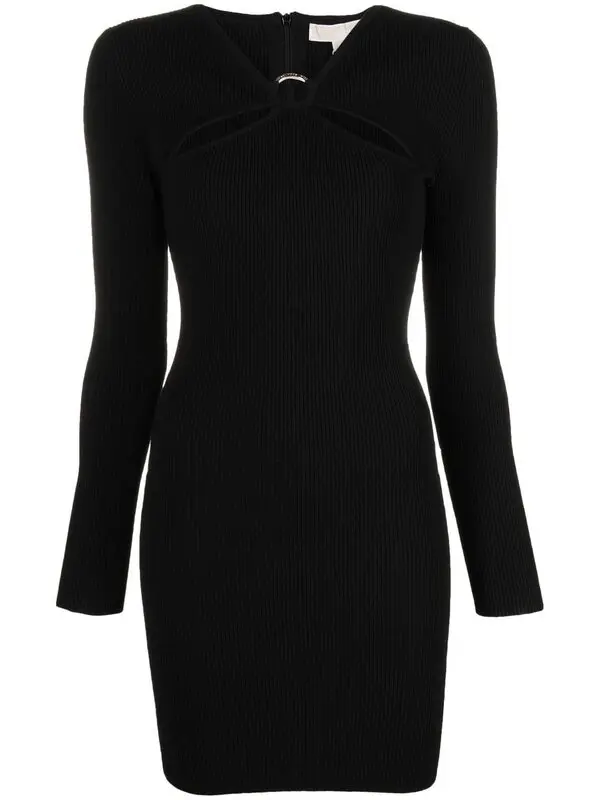 Michael Kors Ribbed-knit Mini Dress