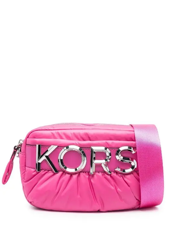 Michael Kors Logo-plaque Detail Crossbody Bag - Pink