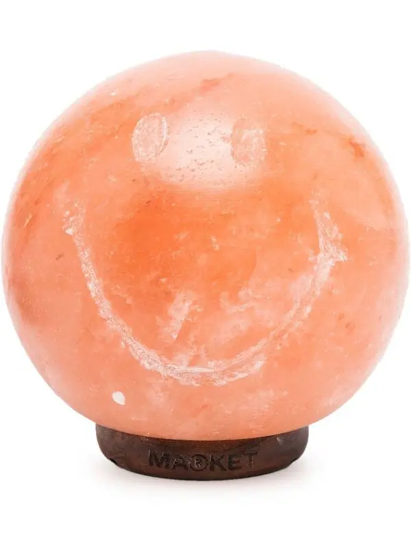 Market Smiley Salt Lamp In Orange - 25% Off | Editorialist