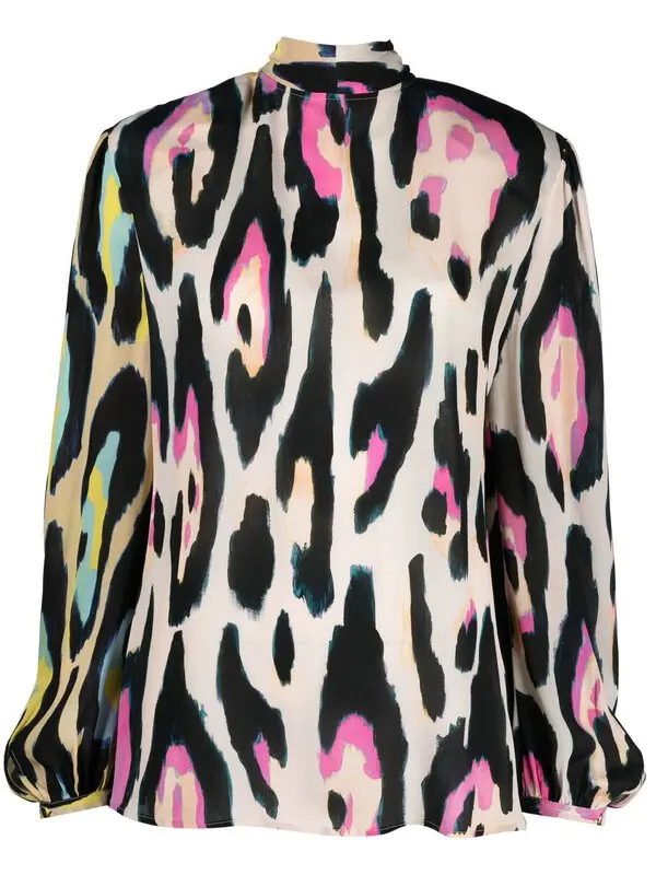 Roberto Cavalli Leopard Print Long-sleeve Shirt