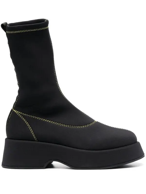 GANNI Retro Flatform Ankle Boots