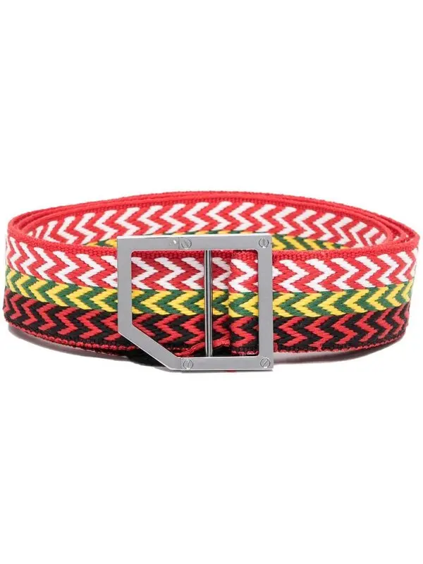 LANVIN Curb Woven Belt